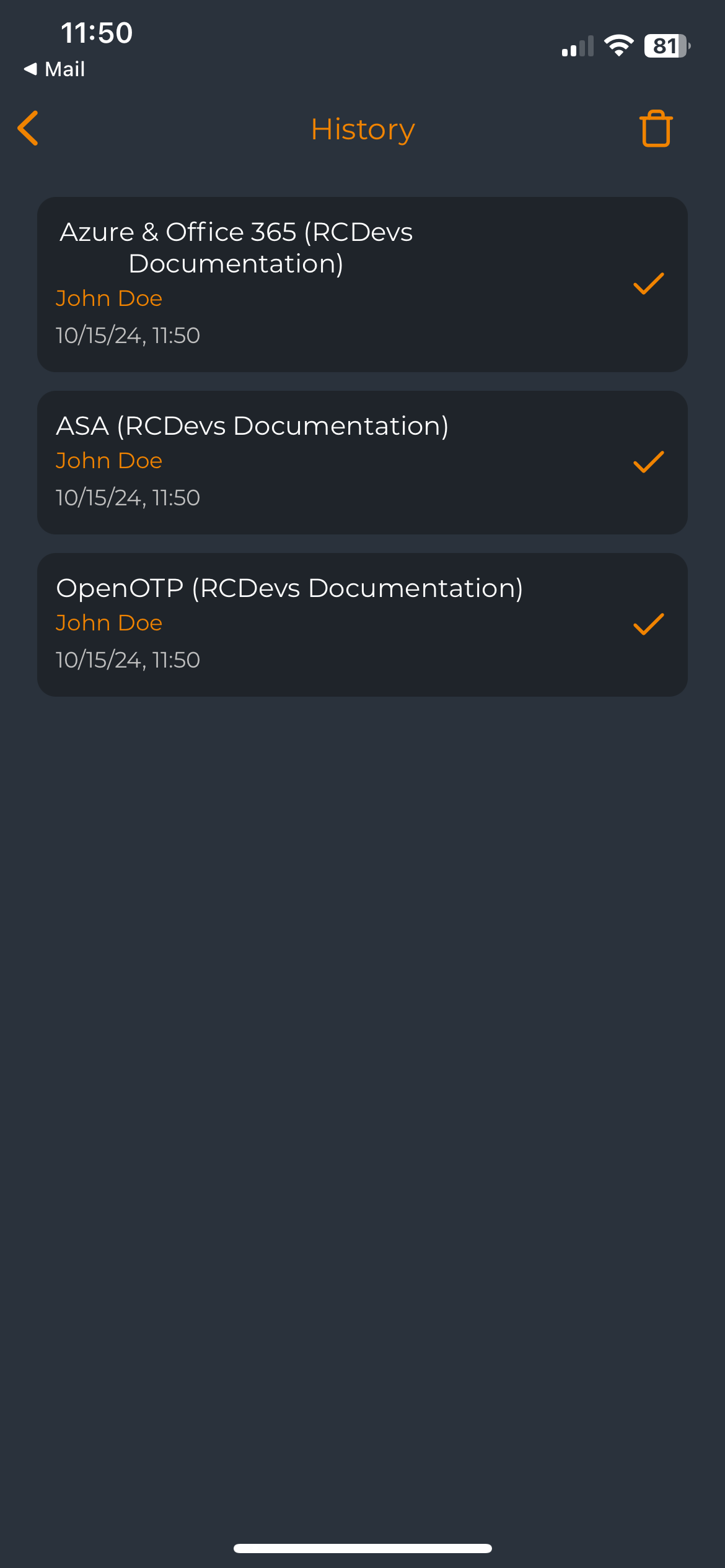 OpenOTP Token Application